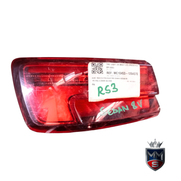 Audi RS3 8V Sedan Tail Light – Used | Majestic Motor Spares